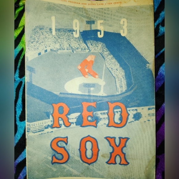 Red Sox | Other | 953 Boston Red Sox Official Program And Score Card ...